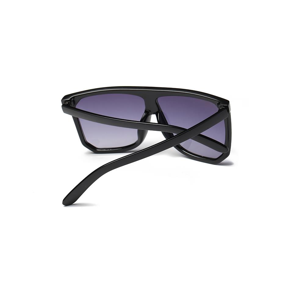 S17027 Unisex Retro Gradient Color Sunglasses Black Gray