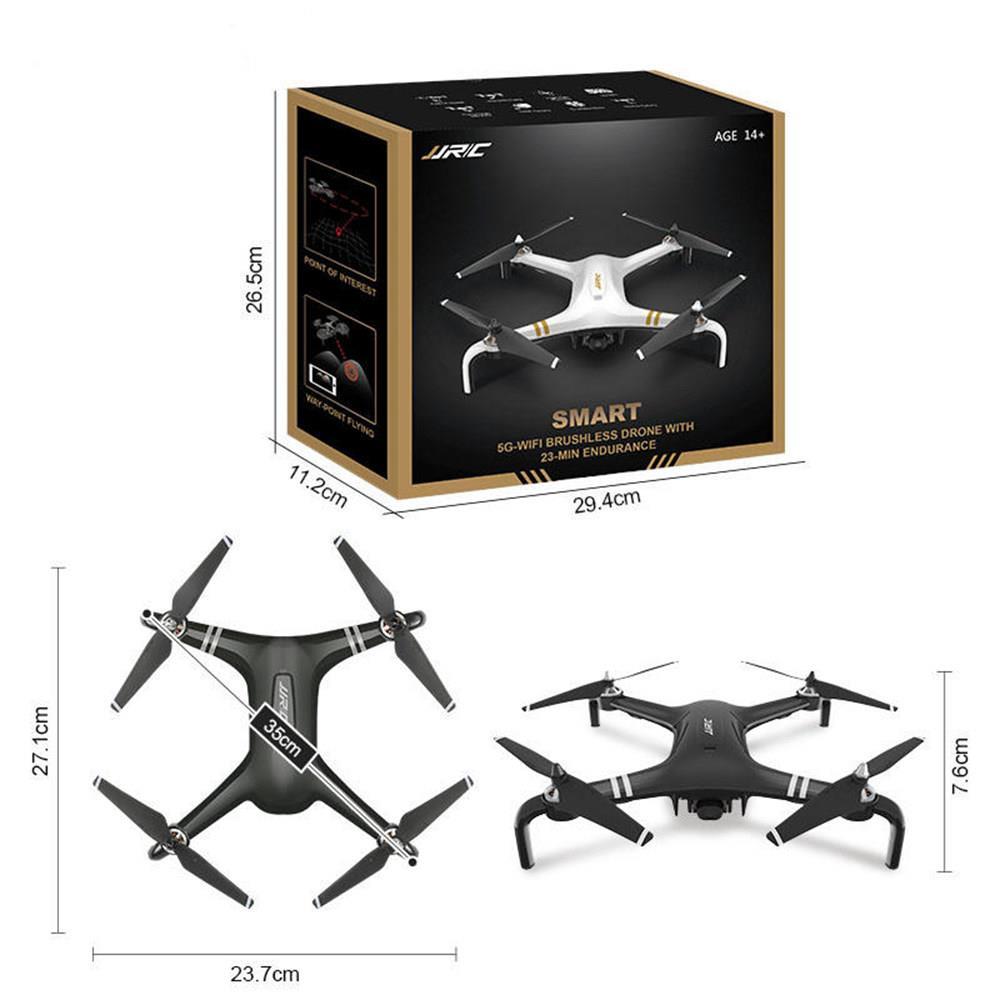 JJRC X7 SMART 1080P RC Drone RTF White Two Battery