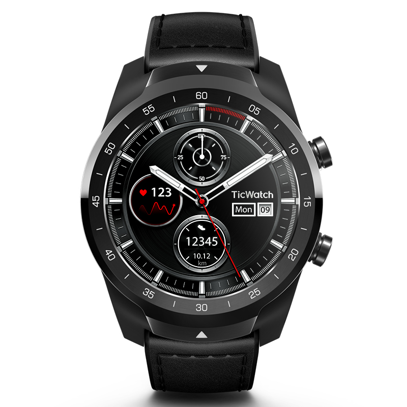 Ticwatch PRO Smart Watch 1.4 Inch OLED/LED Double Screens Black