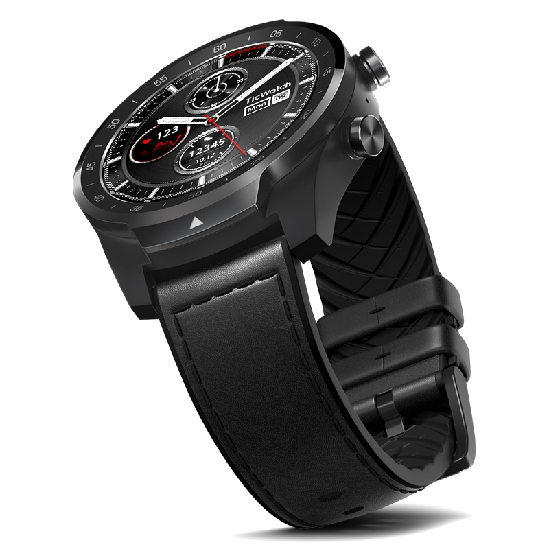 Ticwatch PRO Smart Watch 1.4 Inch OLED/LED Double Screens Black
