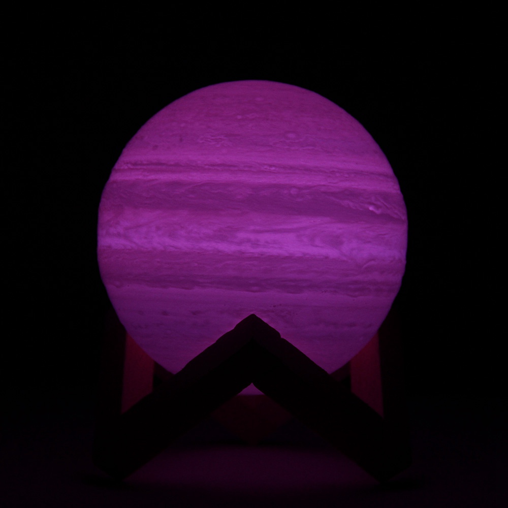 Geekbes 3D LED Jupiter Light White