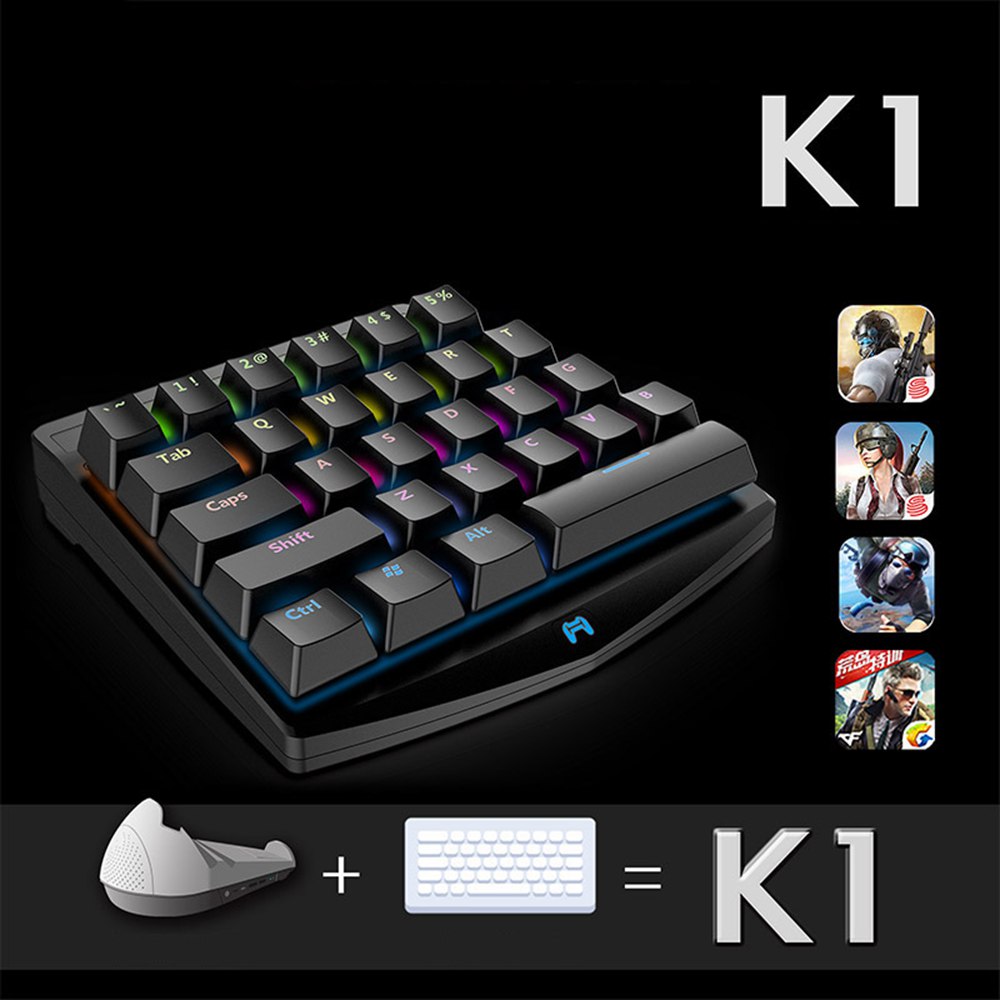 Handjoy K1 Mechanical Keyboard 28 Keys Black