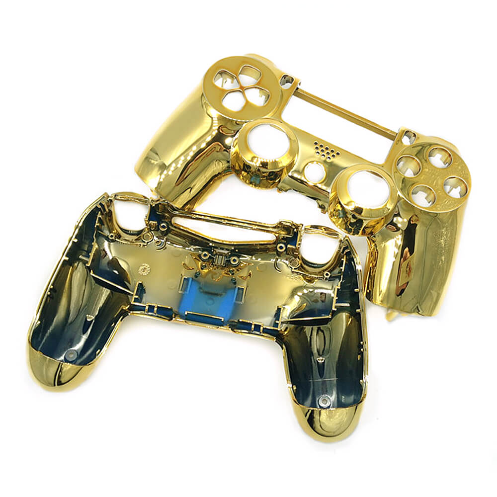 Plating Hosing Case Shell Cover for PS4 Game Controller Gold