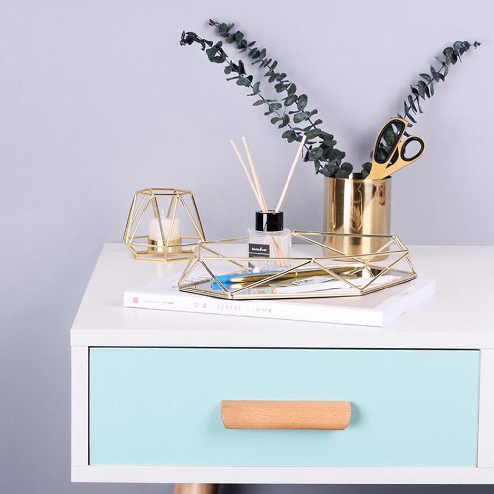 Nordic Style Glass Storage Tray Pink