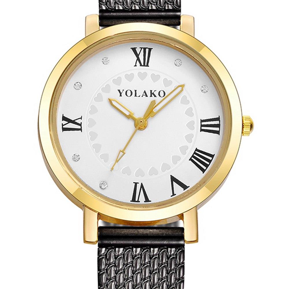 YOLAKO YK04 Women Quartz Watch Black