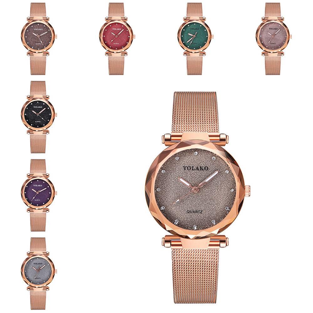 YOLAKO YK113 Women Quartz Watch Coffee