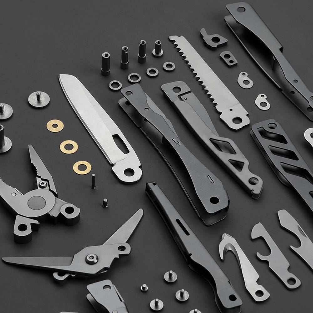 HUOHOU 15 In 1 Multitool Pocket Knife Silver