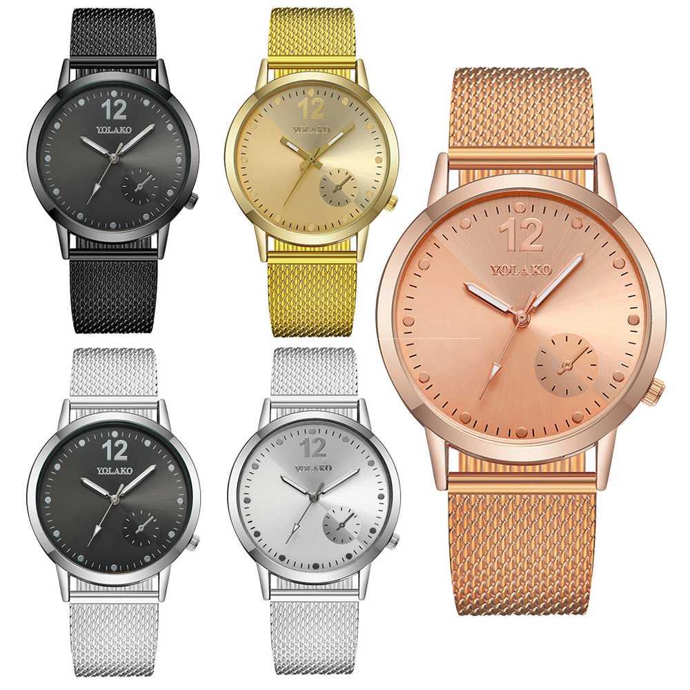 YOLAKO YK114 Casual Quartz Watch Silver White