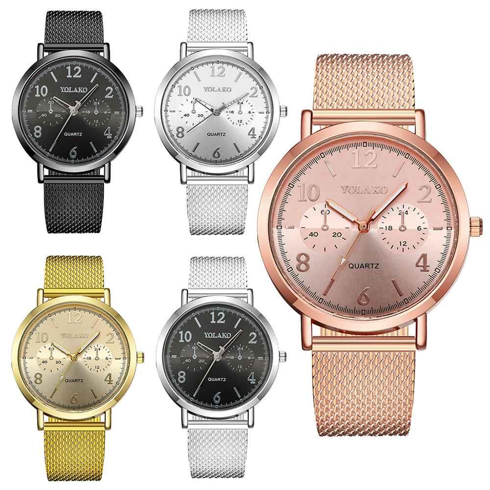 YOLAKO YK116 Casual Quartz Watch Silver White