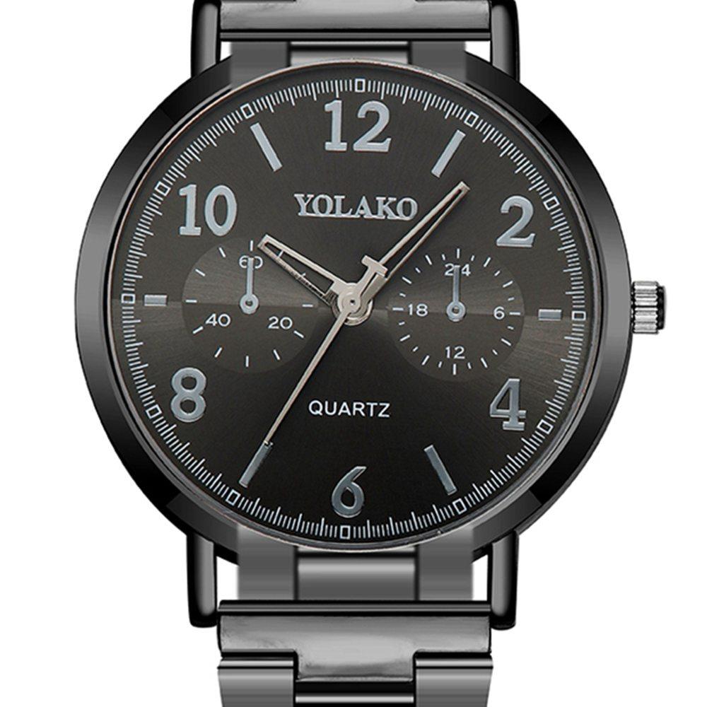 YOLAKO YK118 Casual Quartz Watch Black