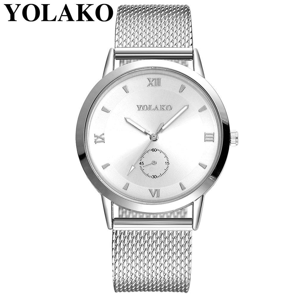 YOLAKO YK26 Women Casual Quartz Watch Silver