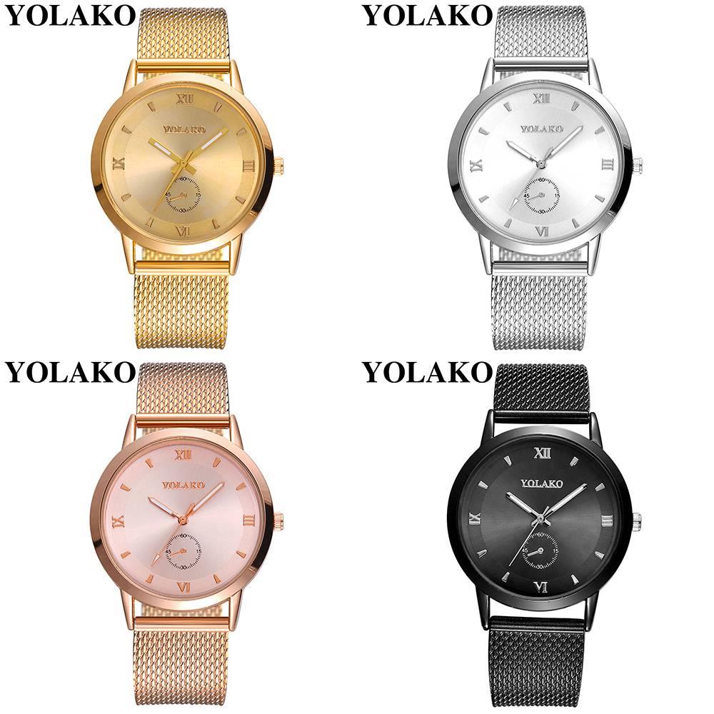 YOLAKO YK26 Women Casual Quartz Watch Silver