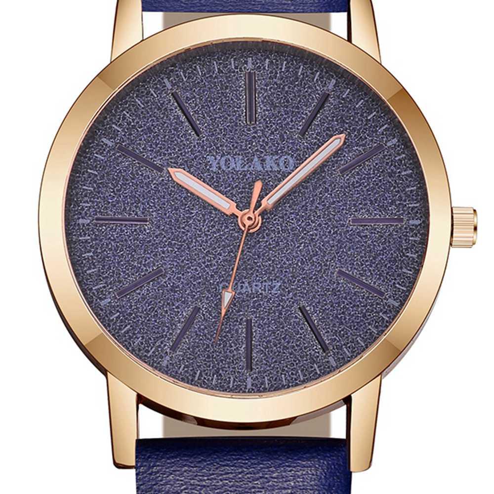 YOLAKO YK68 Women Sparkle Quartz Watch Dark Blue