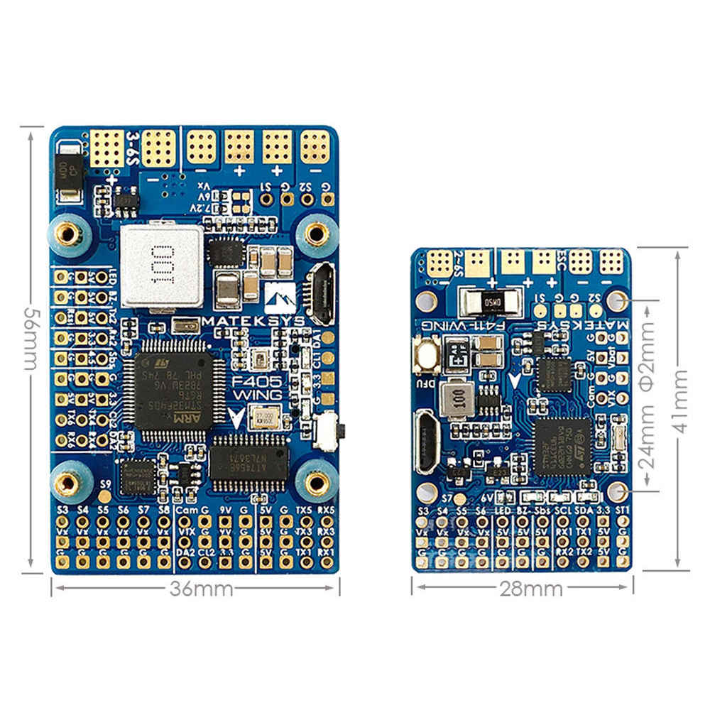 Matek Systems F411-WING New Flight Controller