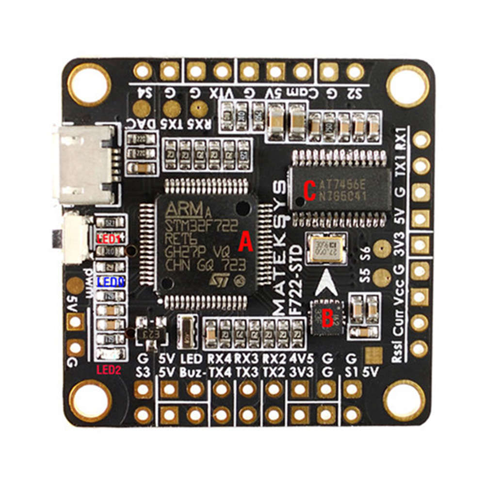 Matek Systems F722-STD STM32F722 Flight Controller