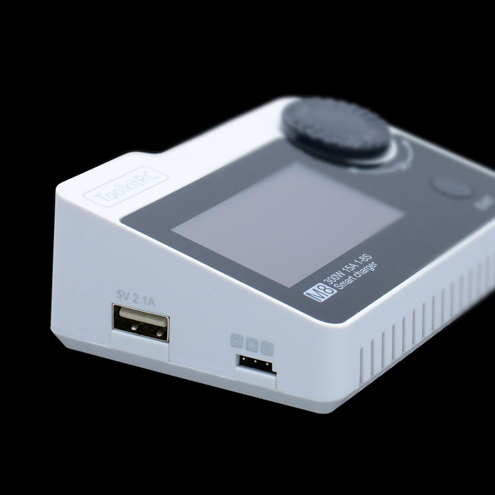 ToolkitRC M8 DC 300W 15A SmaBattery Balance Charger White