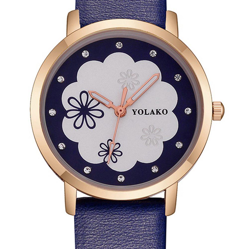 YOLAKO YK37 Women Quartz Watch Dark Blue