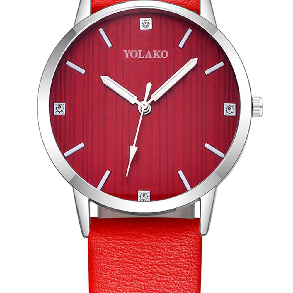 YOLAKO YK38 Women Quartz Watch Red