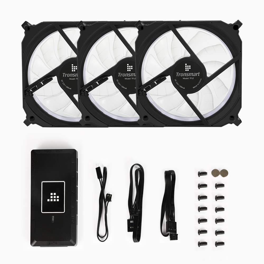 Tronsmart TF12 RGB 120mm PWM Cooling Fan with Controller