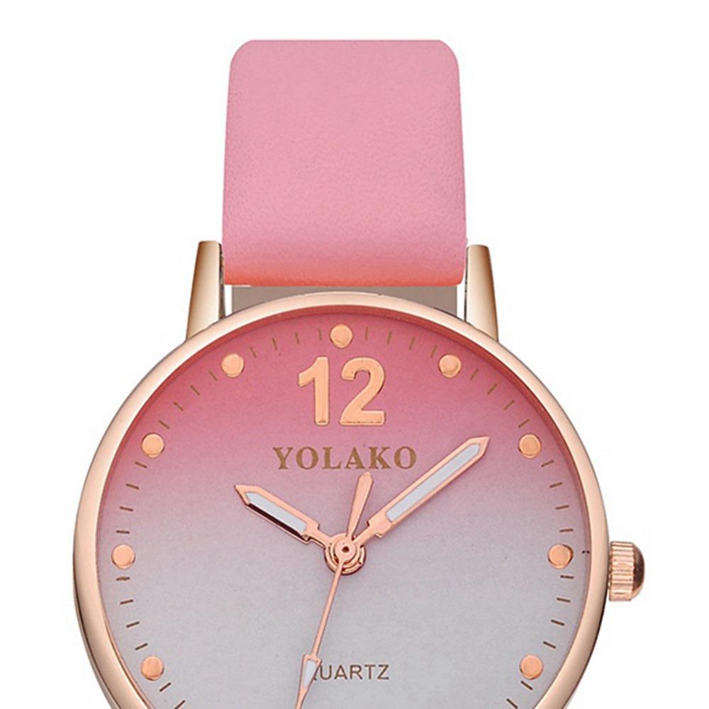 YOLAKO YK64 Women Quartz Watch Pink Grey