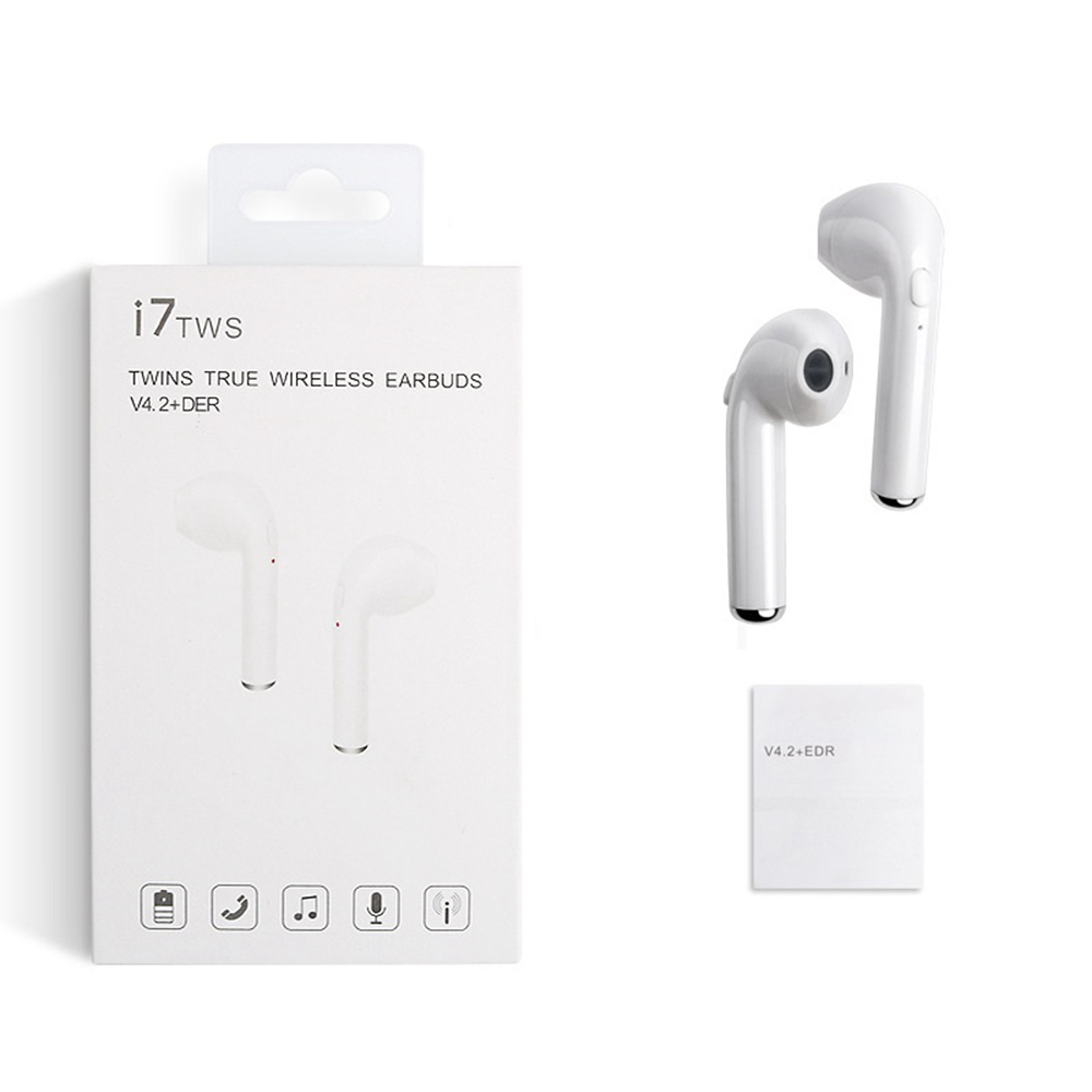 I7S Wireless Bluetooth Earbuds White