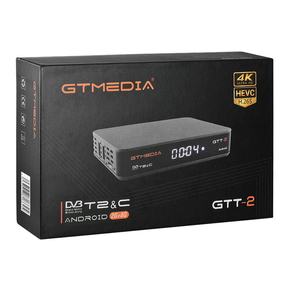 GTMEDIA GTT2 DVB-T/T2/Cable(J83.A/B/C)/ISDBT S905D TV Box