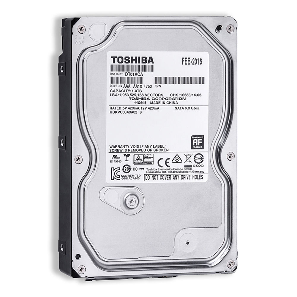 TOSHIBA DT01ACA100 1TB 3.5 Inch Desktop HDD Silver