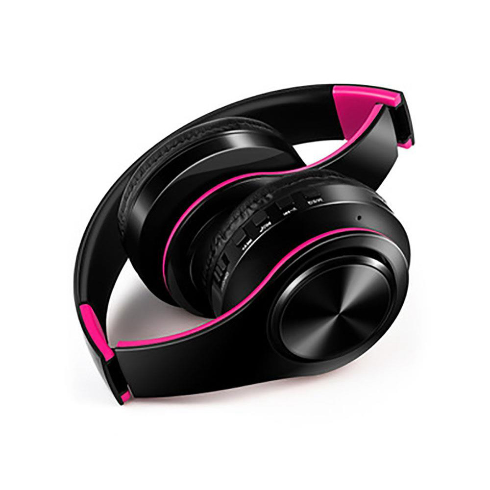 M3 Foldable Wireless Bluetooth Headphones Black Pink