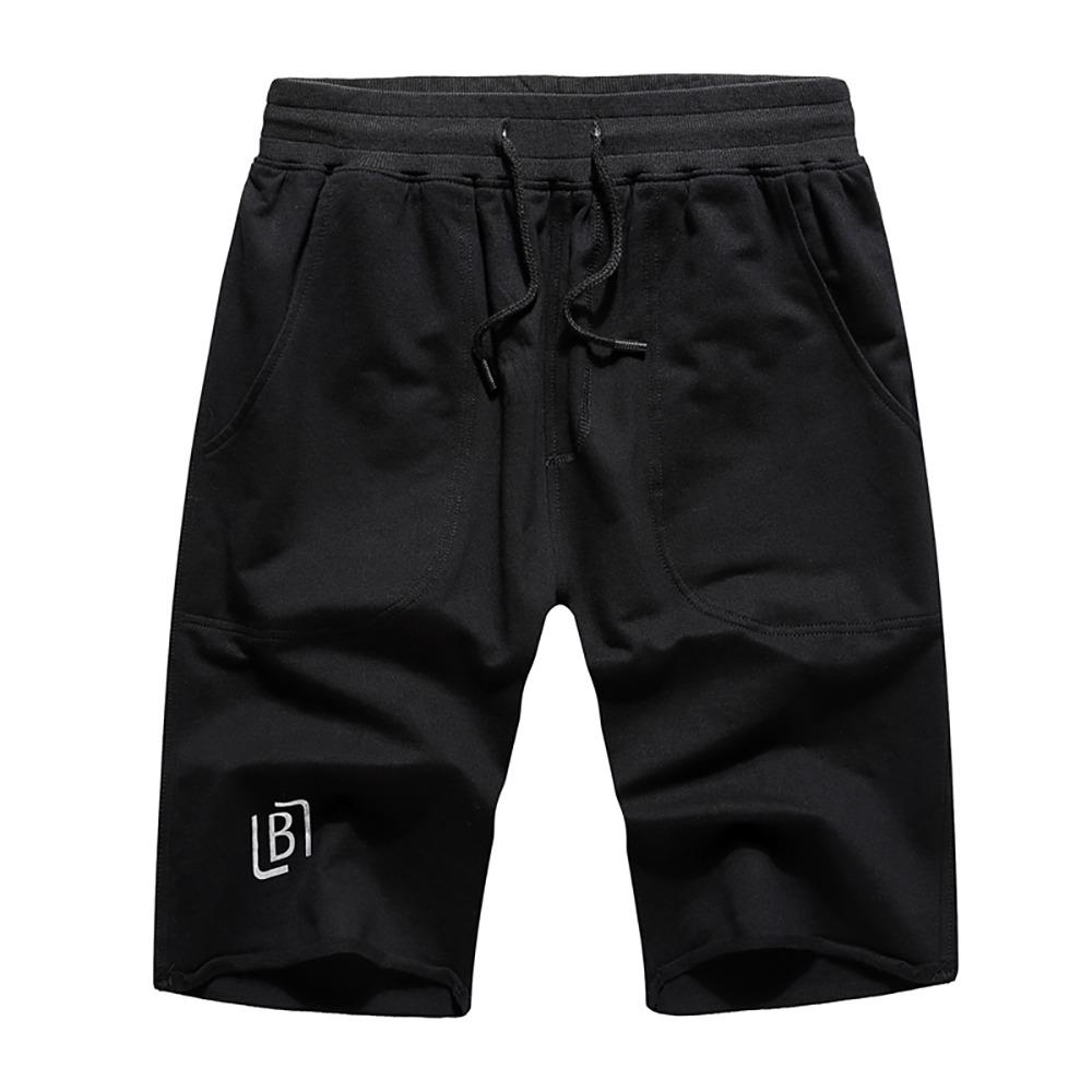 DK19 Men Casual Sports Fifth Pants Size L Black