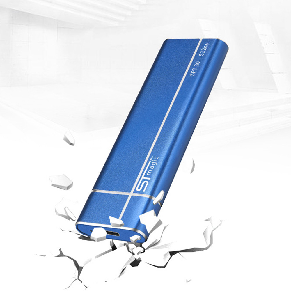 STmagic SPT30 256G Mini Portable M.2 SSD Blue