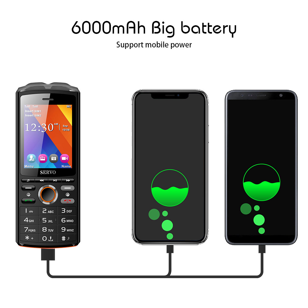 SERVO R25 2.8 Inch Mobile Phone Black
