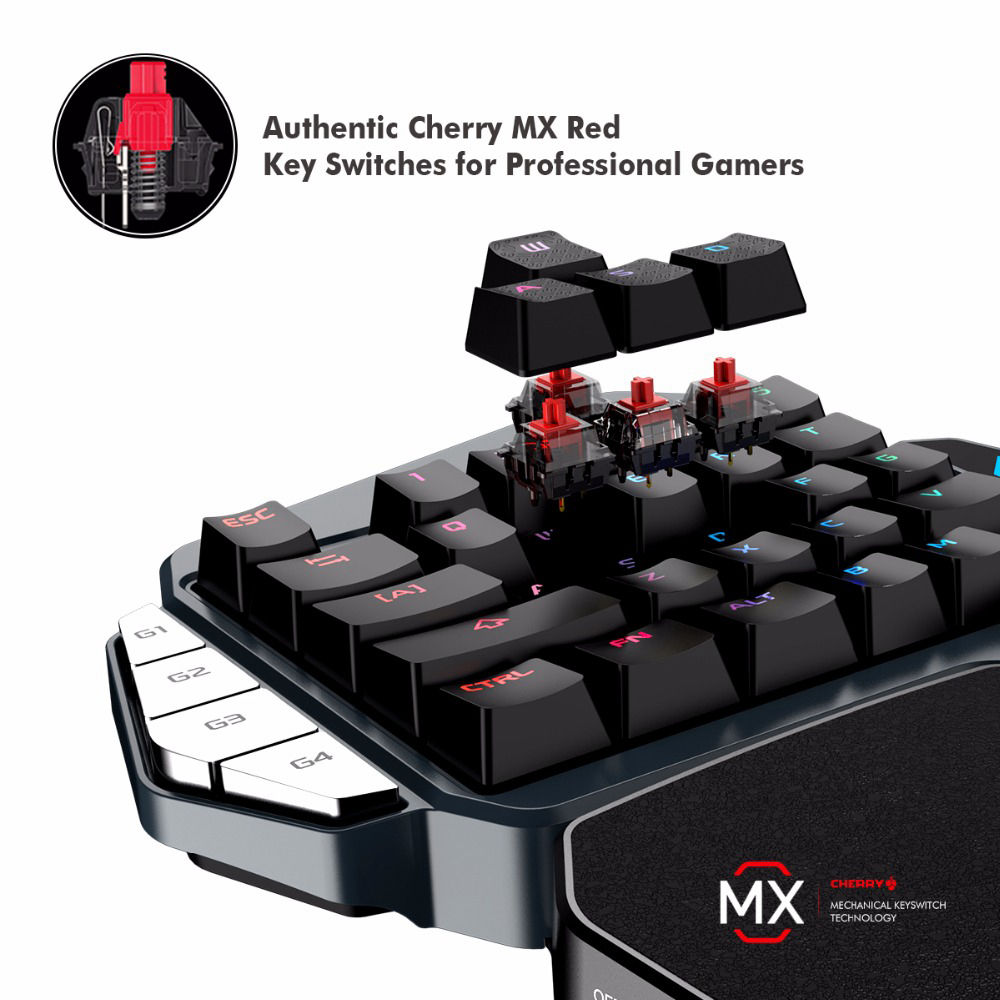 GameSir Z1 RGB Mechanical Keyboard Cherry Red Switch Black