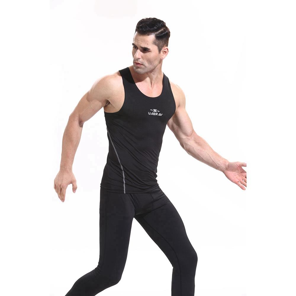 AK01 Men Sports Running Sleeveless Tops Size XL Black