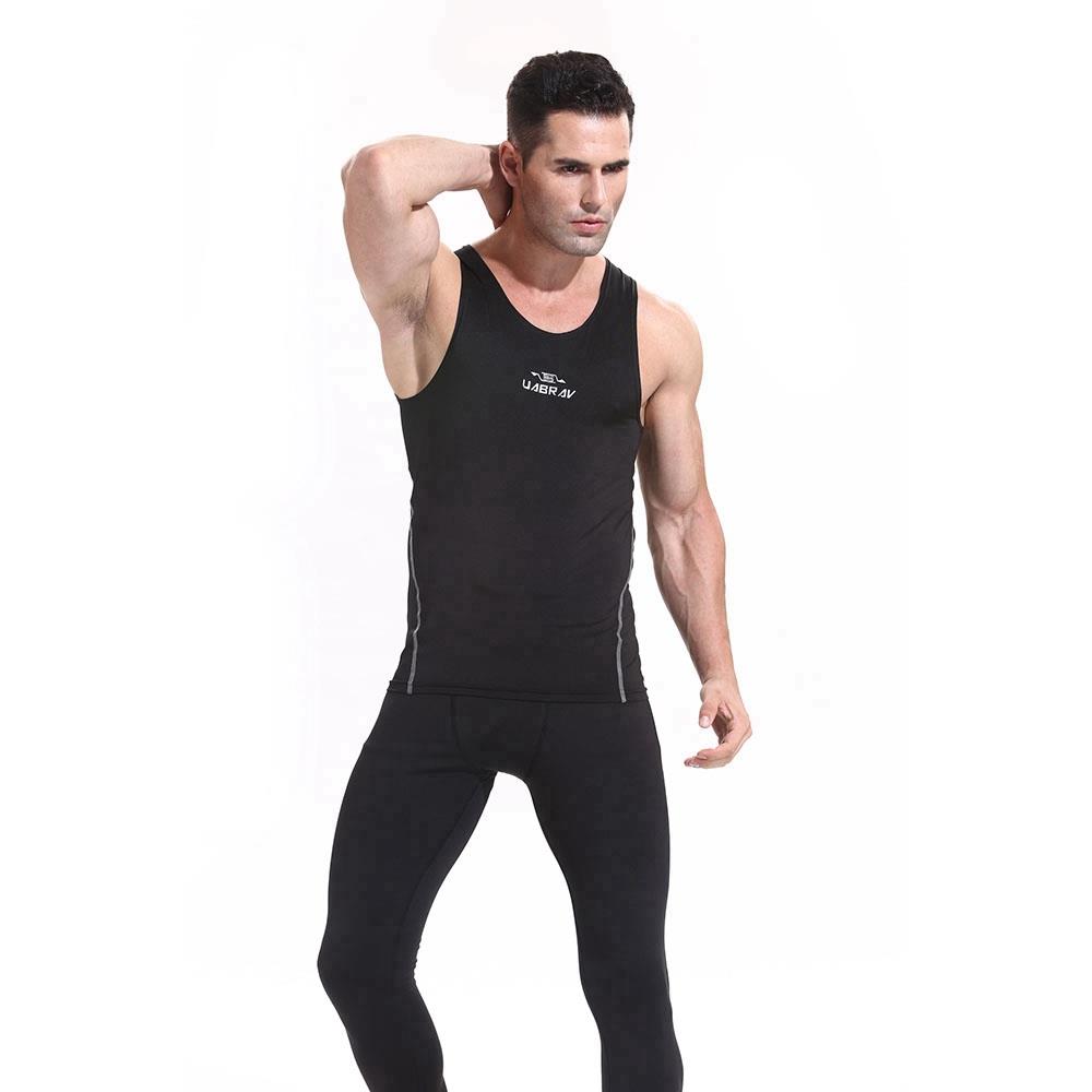 AK01 Men Sports Running Sleeveless Tops Size XXL Black