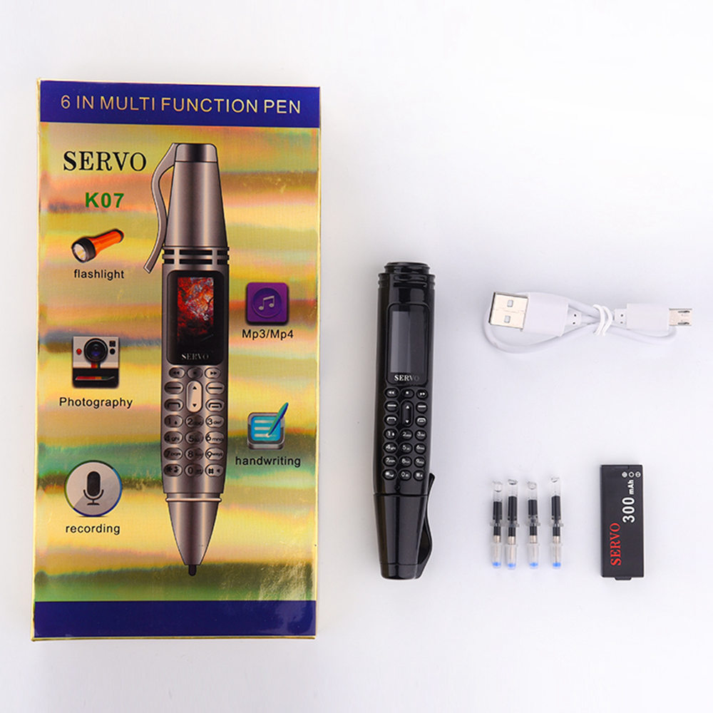 SERVO K07 0.96 Inch Mini Card Phone Black