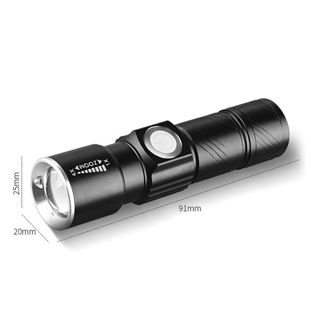 LED Aluminum Flashlight Black