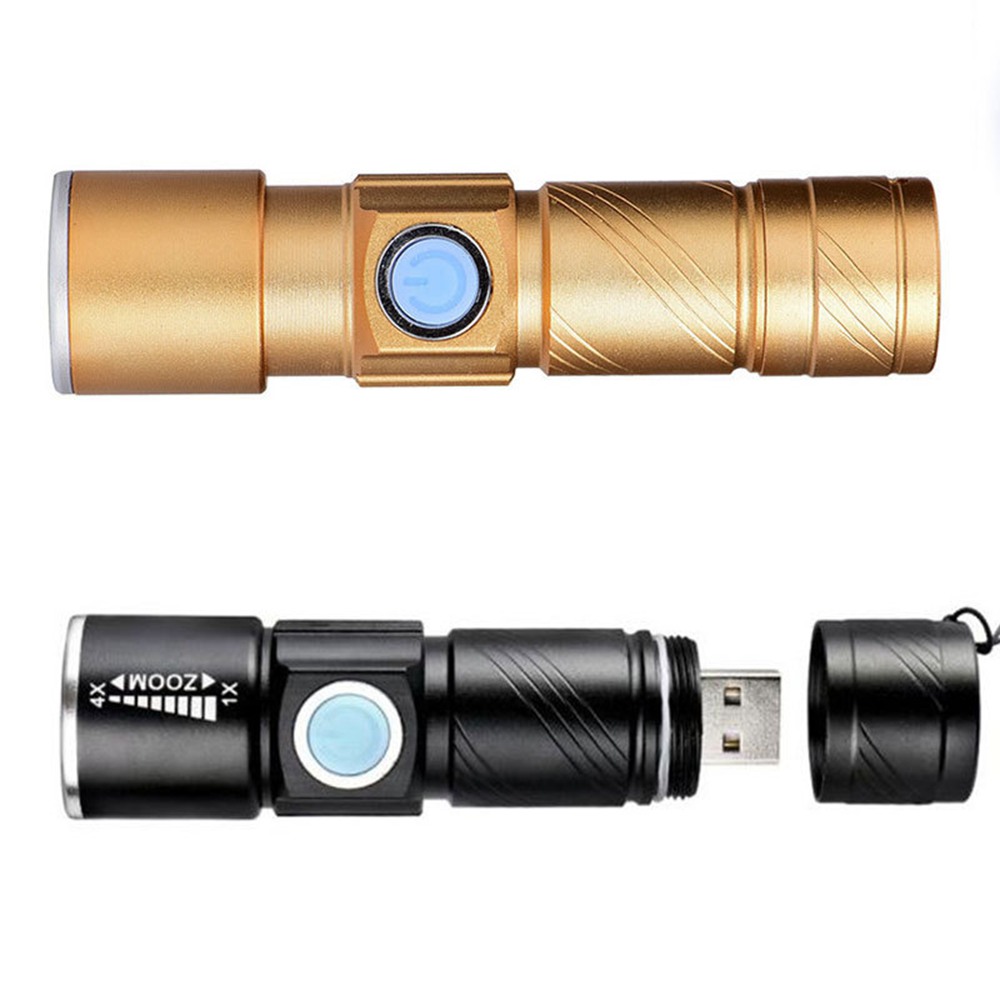 LED Aluminum Flashlight Black