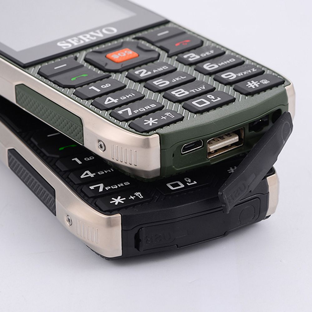 Servo H8 2.8 inch Four Sim Cards Mobile Phone Green