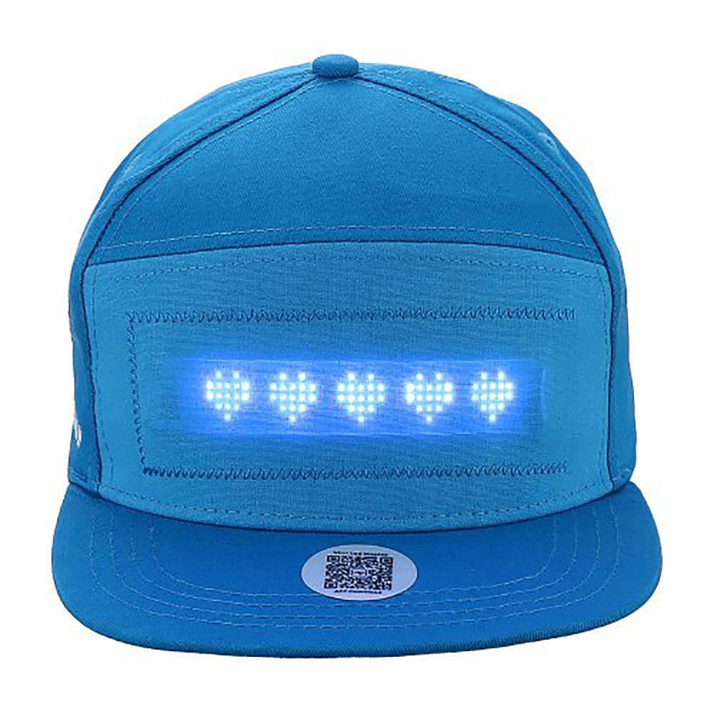 Unisex Sports Cap with LED Screen Blue