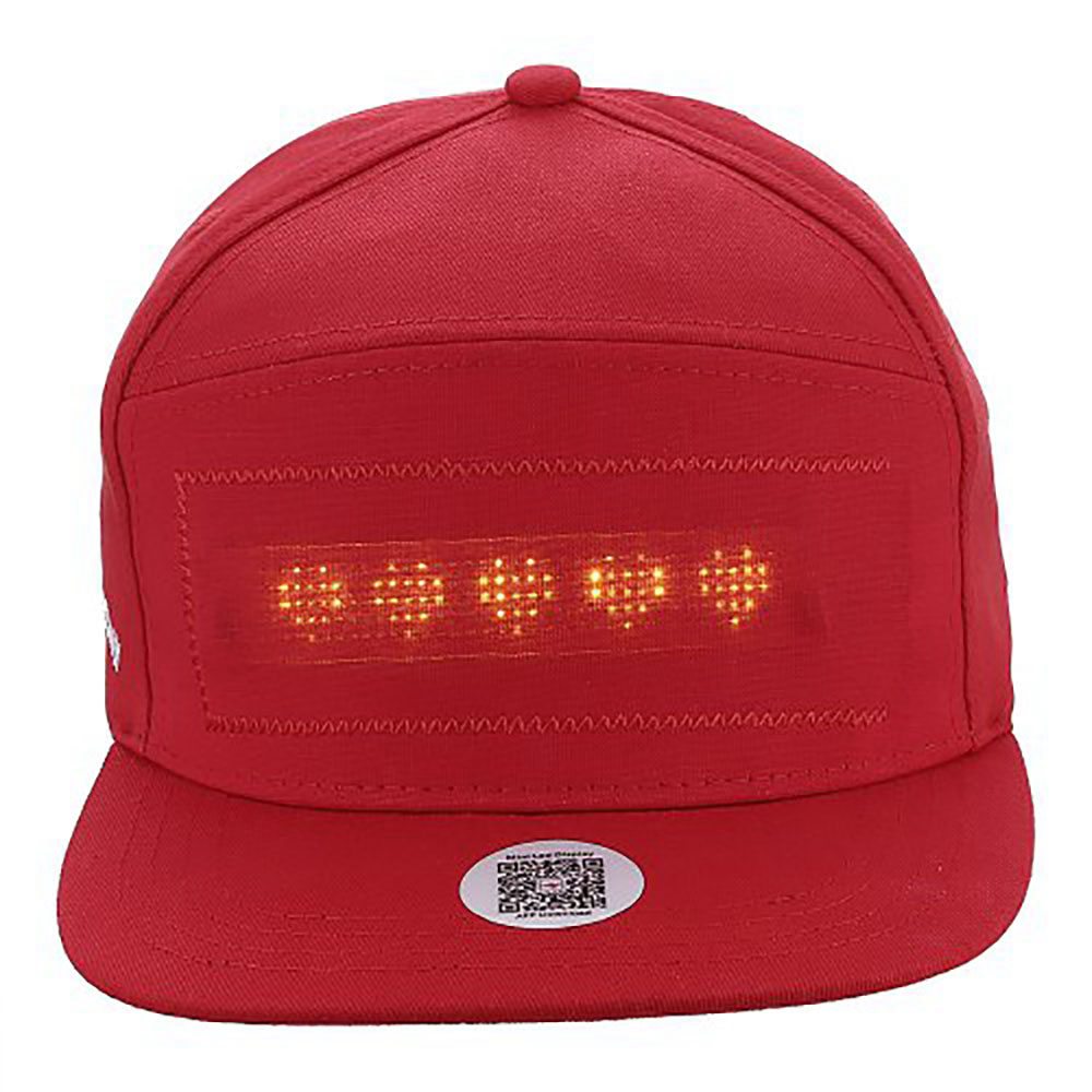 Unisex Sports Cap with LED Screen Red