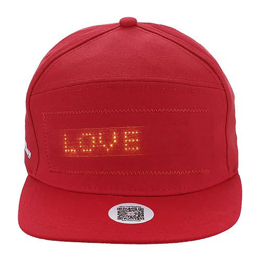 Unisex Sports Cap with LED Screen Red