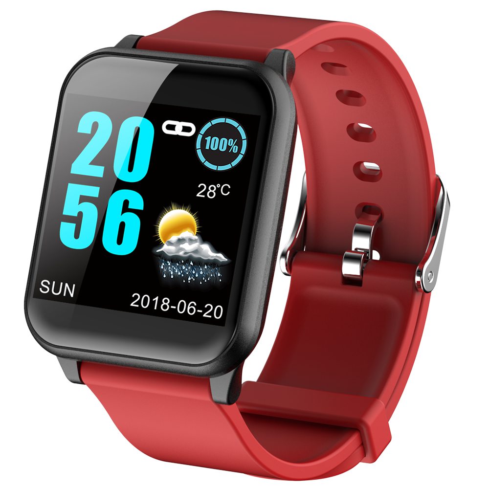 Makibes B02 Smartwatch Blood Pressure Color UI Wristband Red