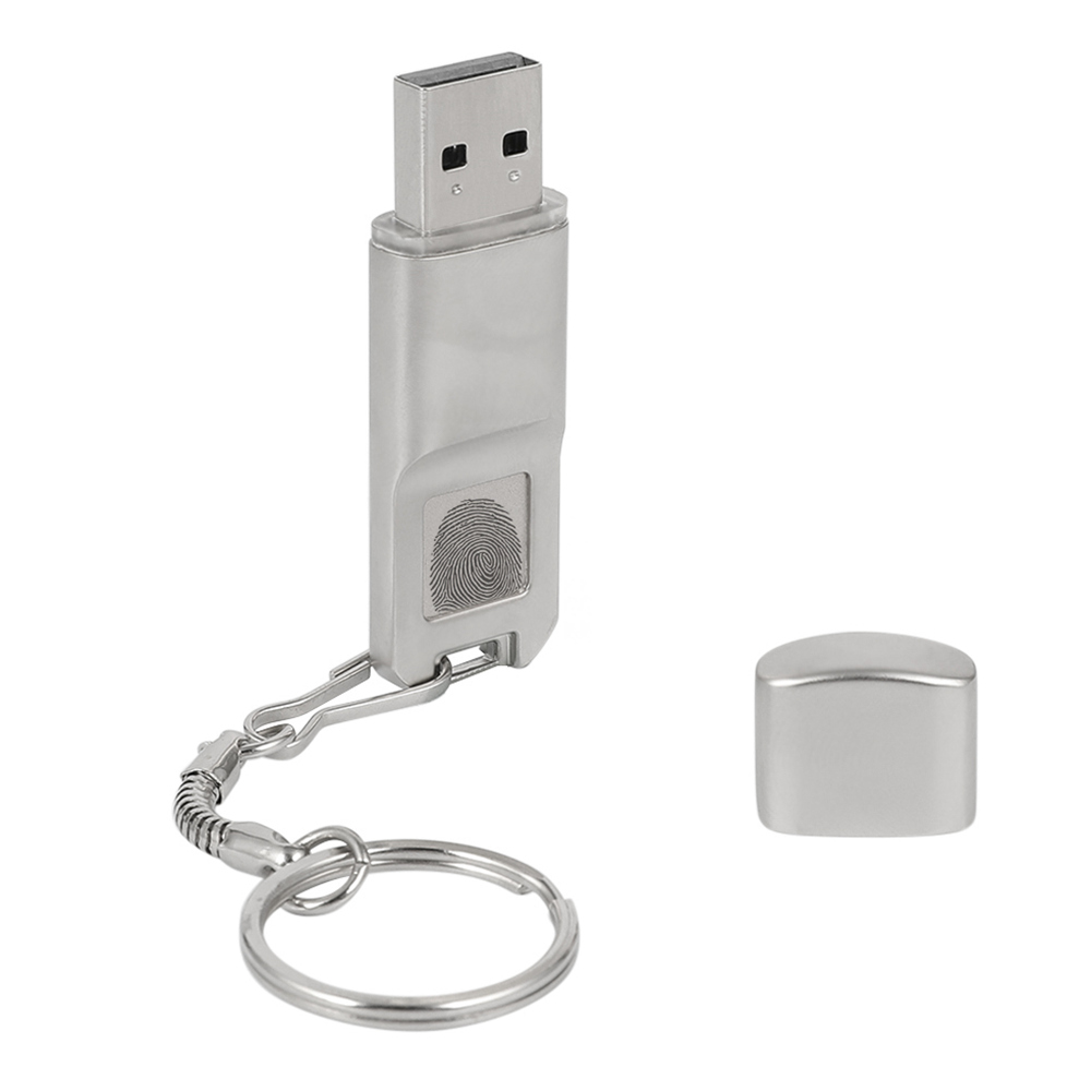 32GB USB2.0 Flash Drive Fingerprint Silver