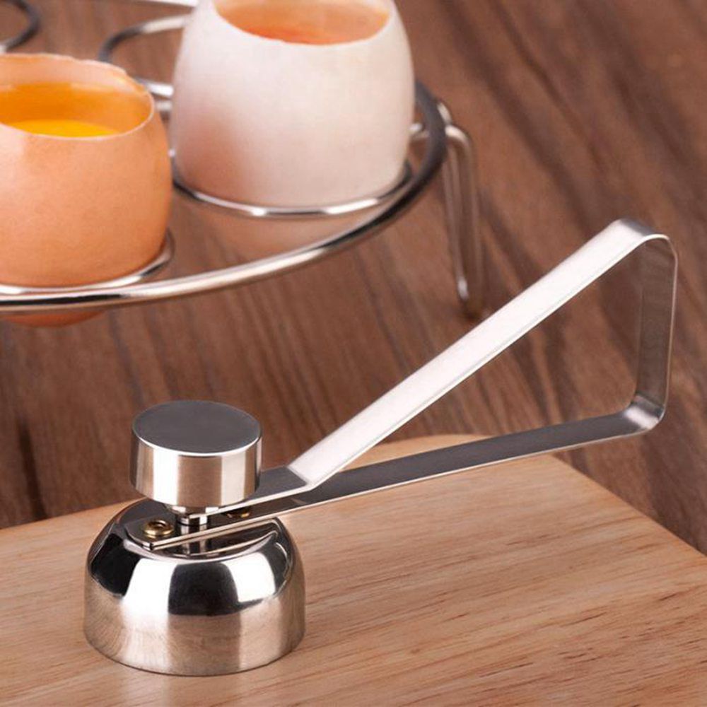Stainless Steel Egg Topper Silver