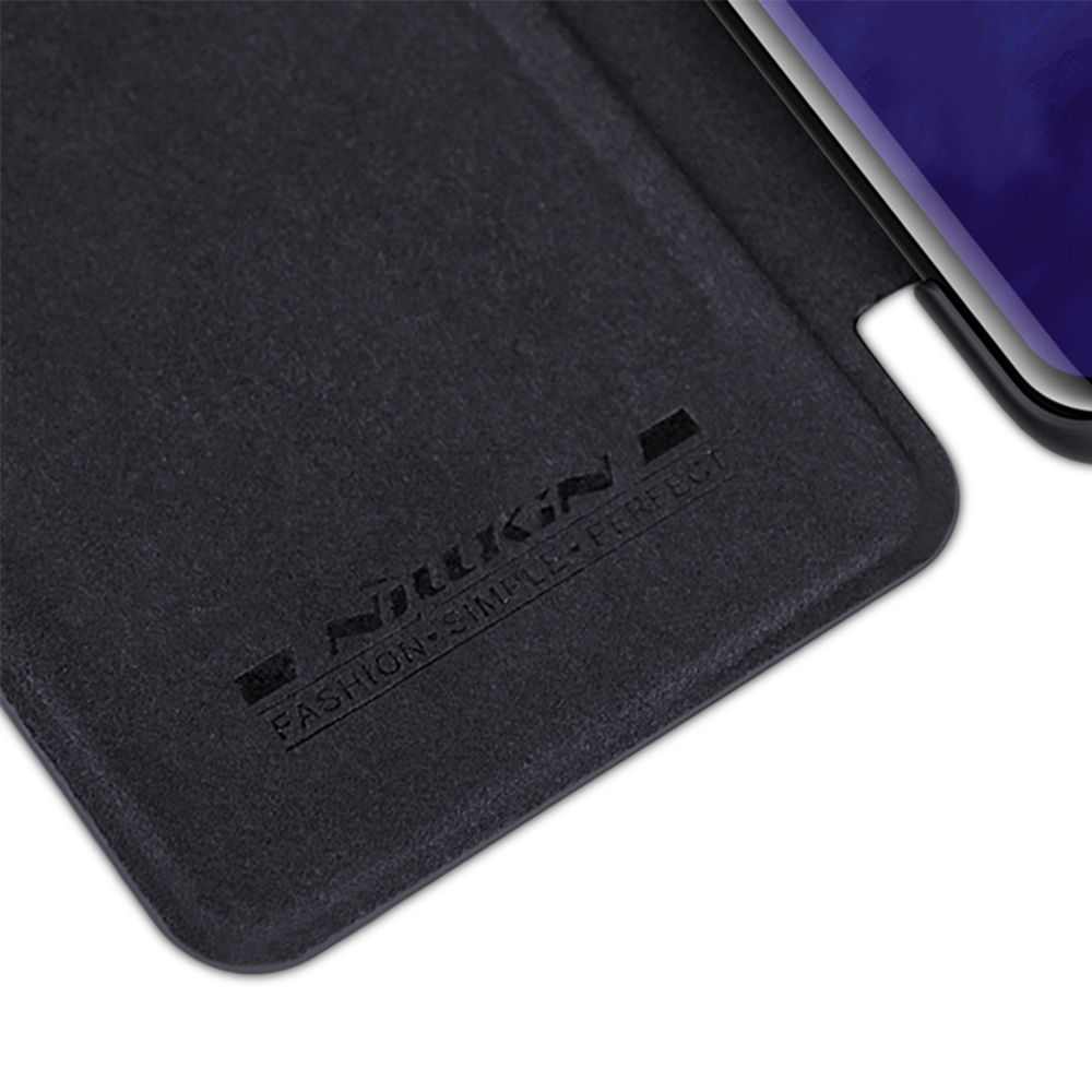 NILLKIN Protective Leather Phone Case for Oneplus 7 Pro Back Cover - Black