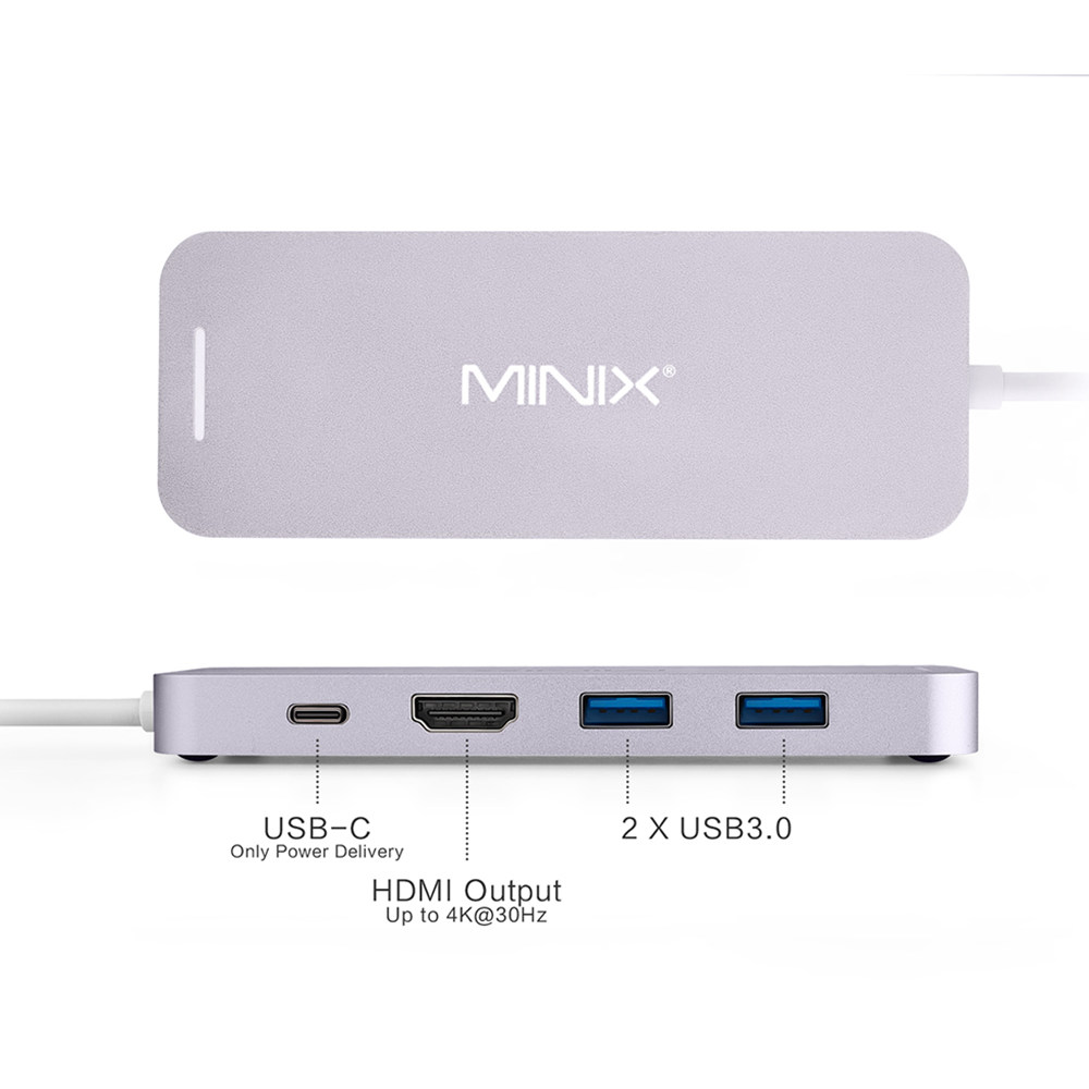 MINIX NEO C SSD USB-C HUB With 240G SSD Space Gray