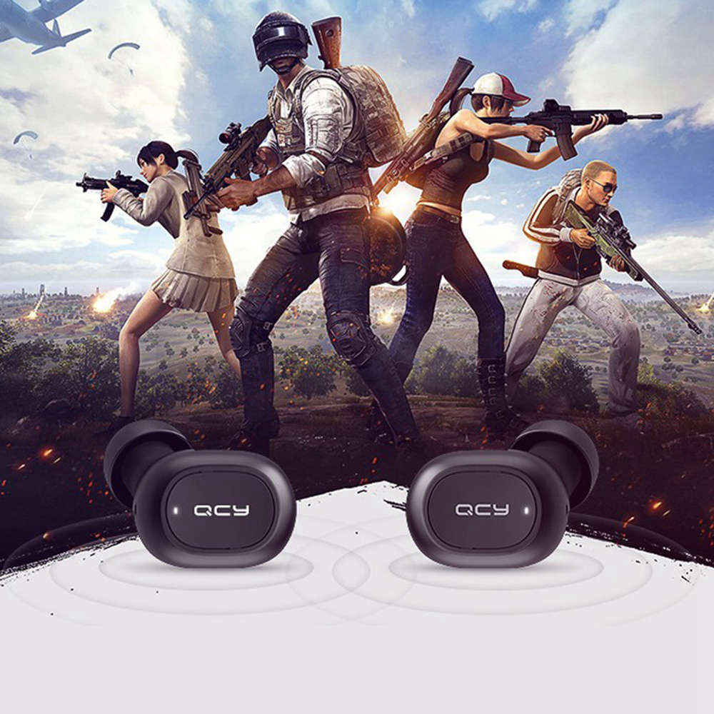 QCY T2S Bluetooth 5.0 TWS Earphones Wireless Charging 800mAh