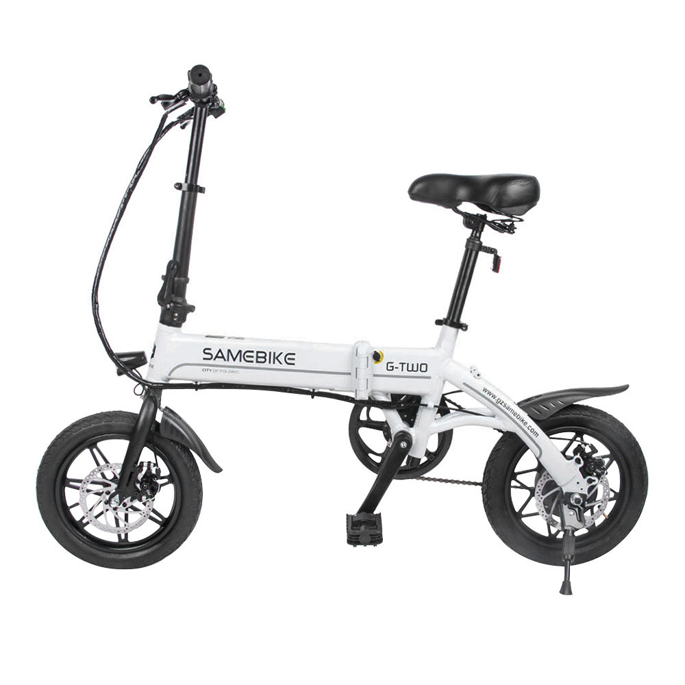 Samebike YINYU14 Smart Folding Moped Bike 250W Motor Max 30km White