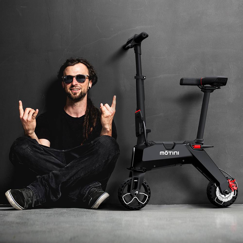 MOTINI Nano Mini Portable Electric Scooter 250W Motor Black