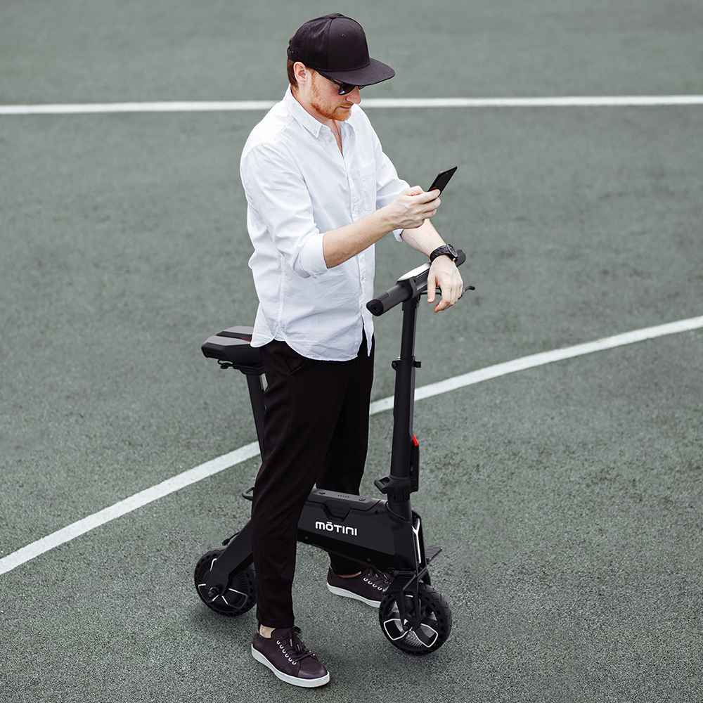 MOTINI Nano Mini Portable Electric Scooter 250W Motor Black